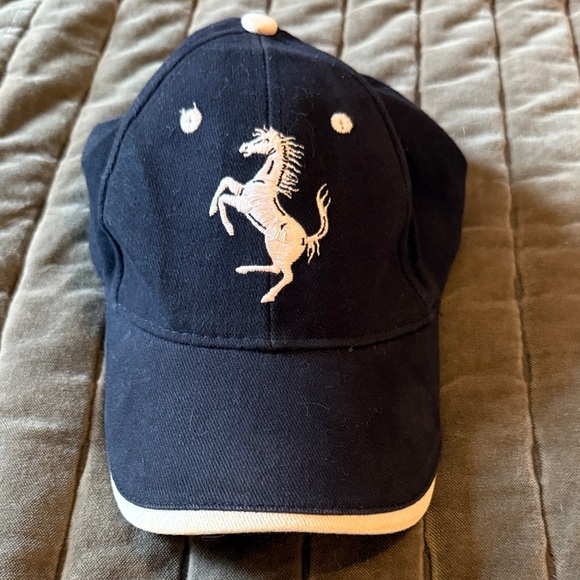 Ferrari | Accessories | Ferrari Navy Blue Cap With White Ferrari Logo ...